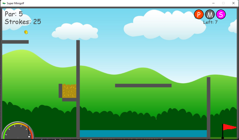 Golf Game with pygame – python programming